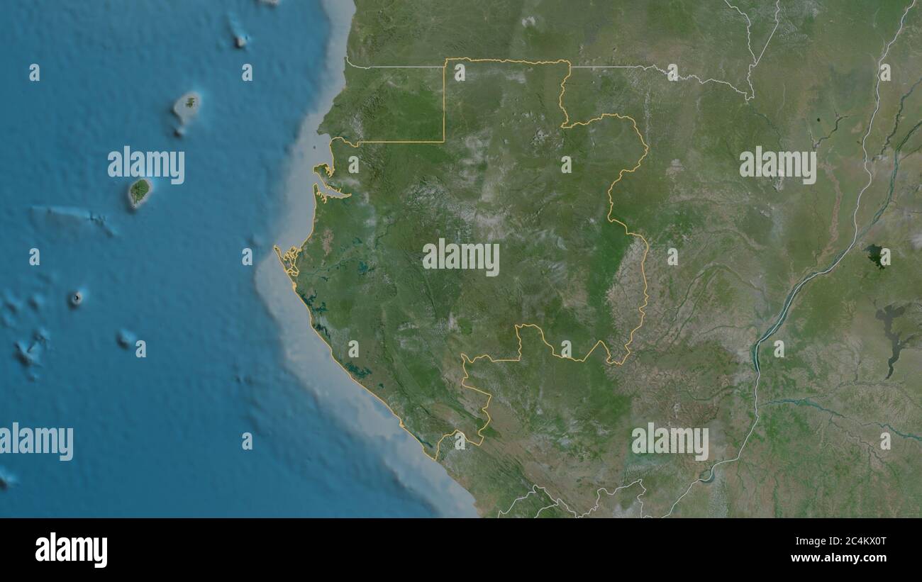 Satellite view gabon hi-res stock photography and images - Alamy