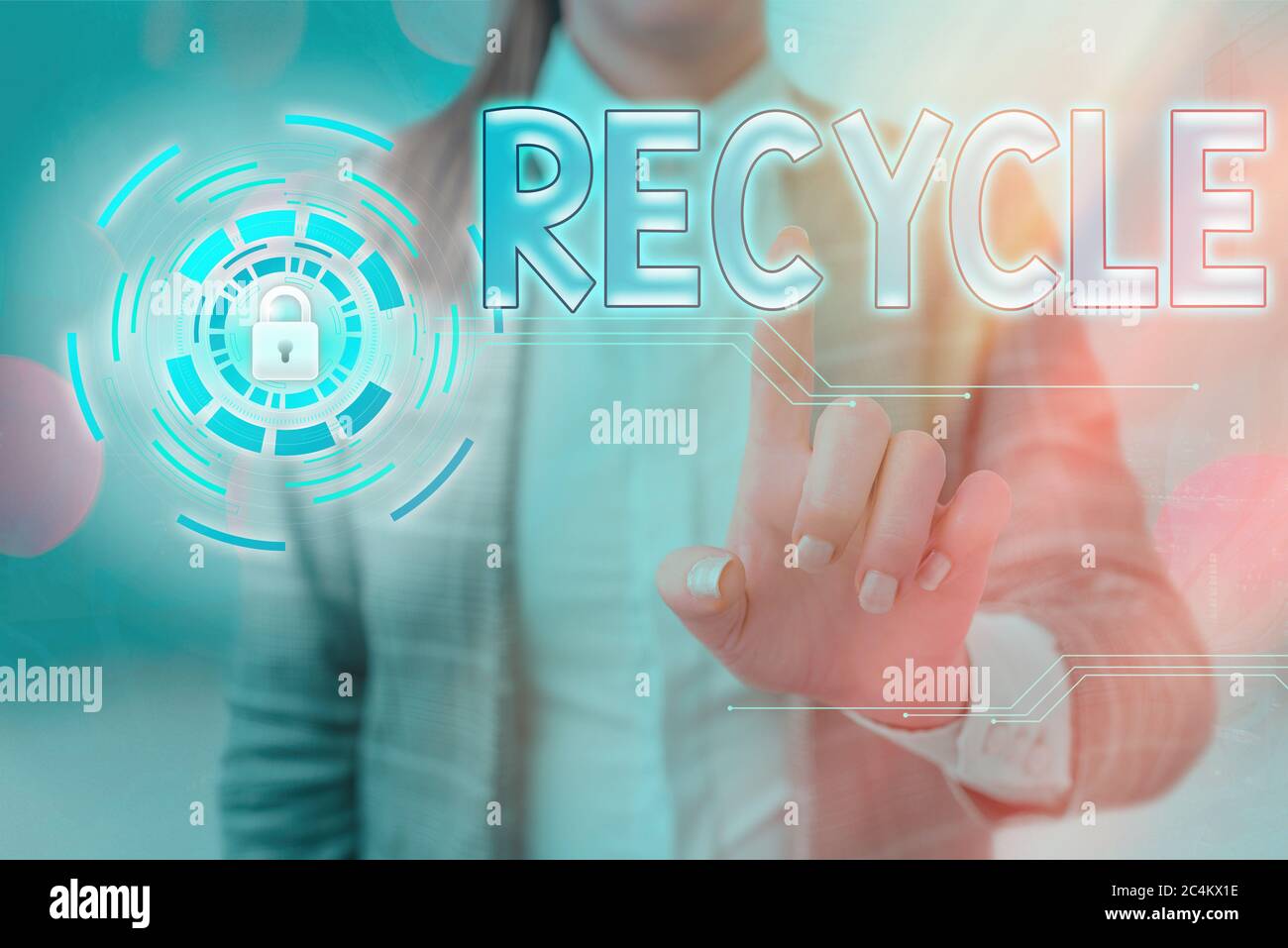 Word writing text Recycle. Business photo showcasing process of ...