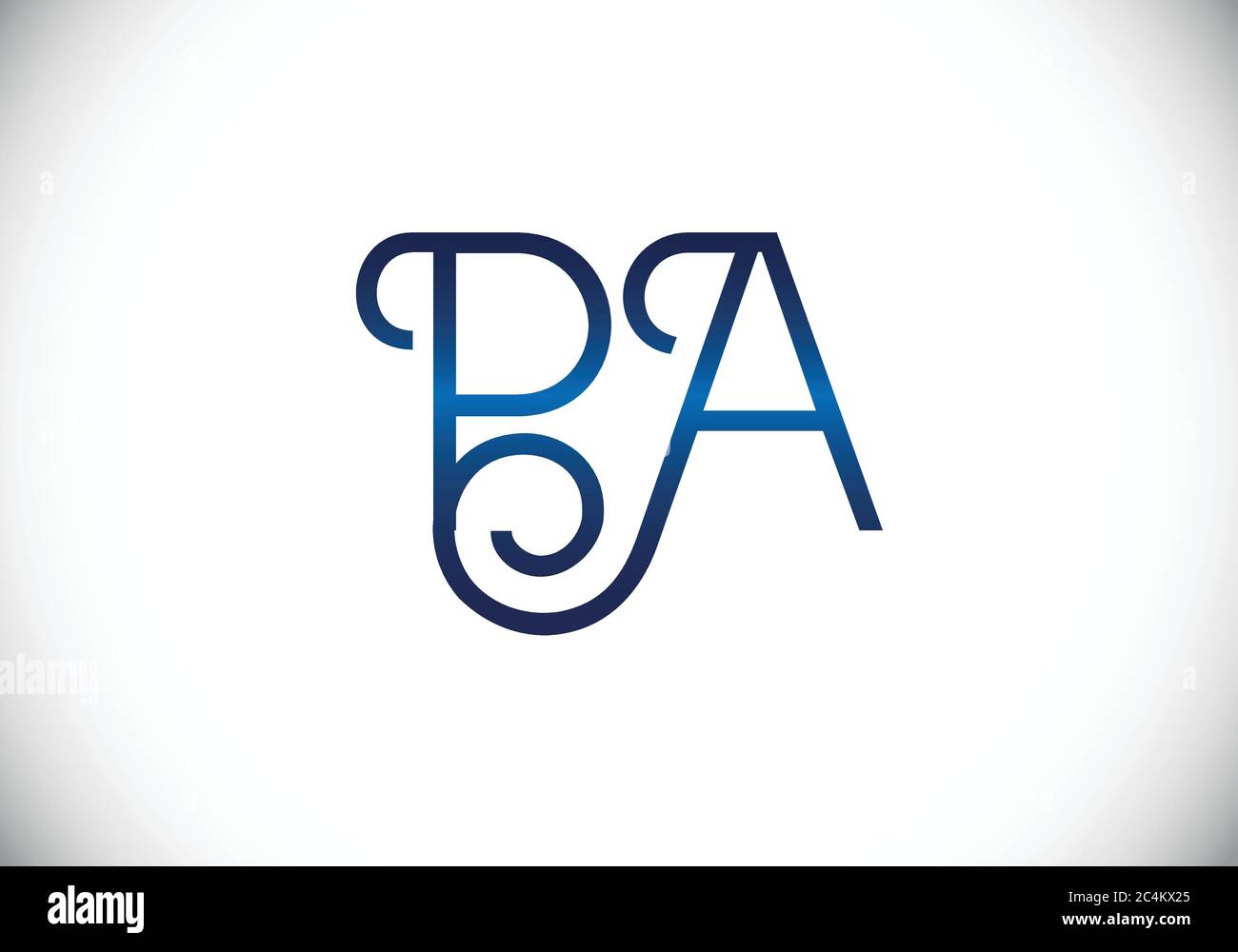 Initial Monogram Letter P A Logo Design Vector Template. P A Letter ...