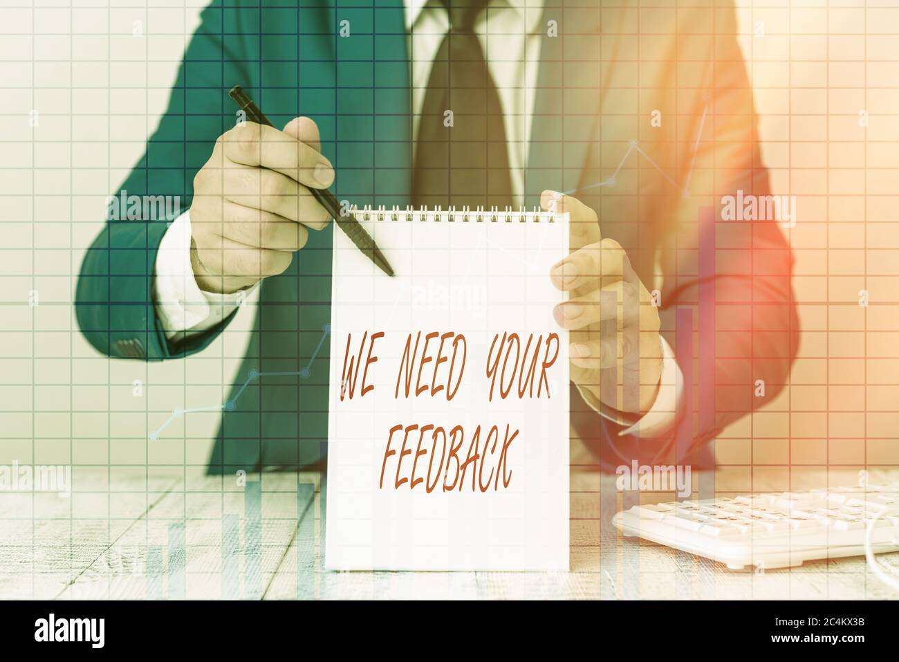 Writing note showing We Need Your Feedback. Business concept for Give ...