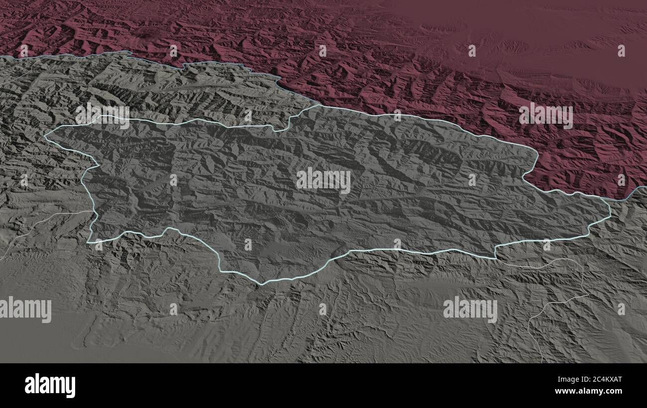 Zoom in on Racha-Lechkhumi-Kvemo Svaneti (region of Georgia) outlined ...