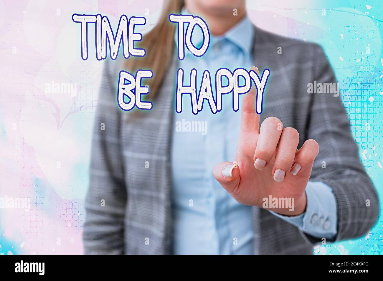 Handwriting text writing Time To Be Happy. Conceptual photo meaningful ...