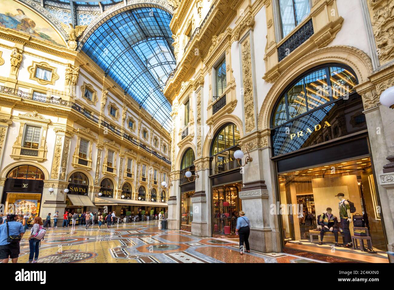 Milan shopping mall hi-res stock photography and images - Alamy