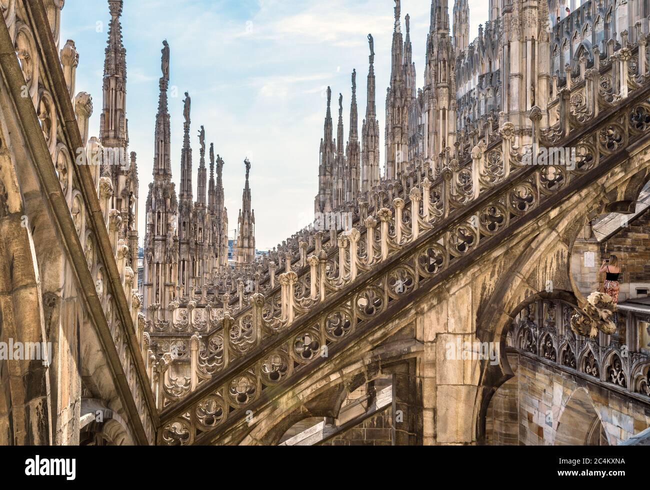 Milan Cathedral or Duomo di Milano, Italy. Scenery of amazing luxury ...