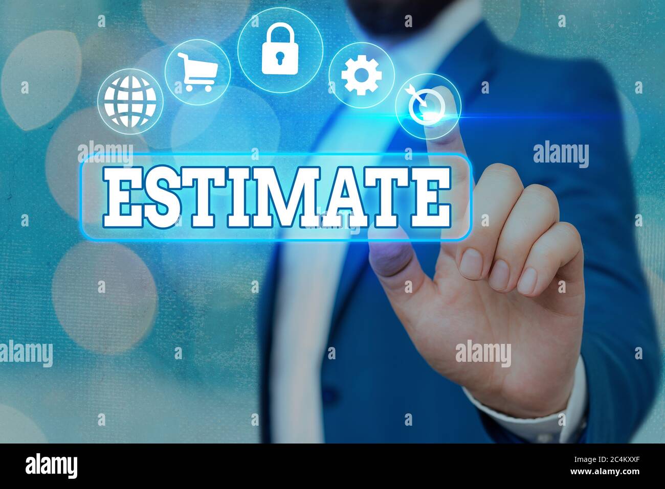 Handwriting Text Estimate Conceptual Photo Calculate Or Assess