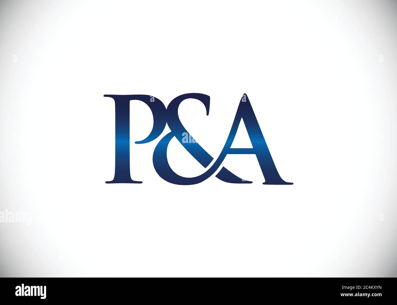 Initial Monogram Letter P A Logo Design Vector Template. P A Letter ...