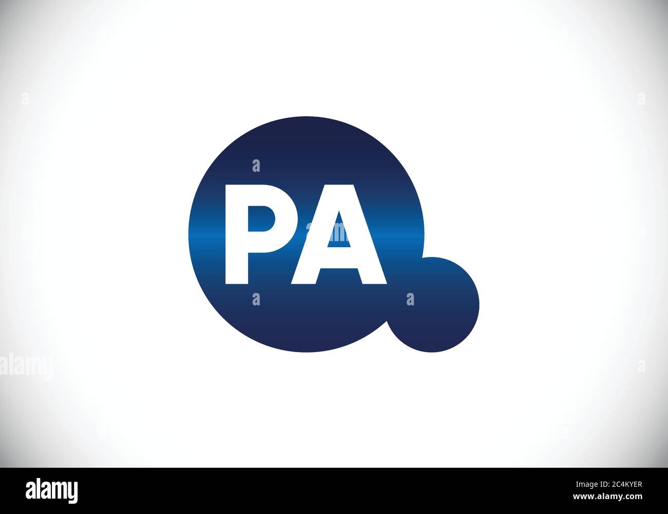 Initial Monogram Letter P A Logo Design Vector Template. P A Letter ...