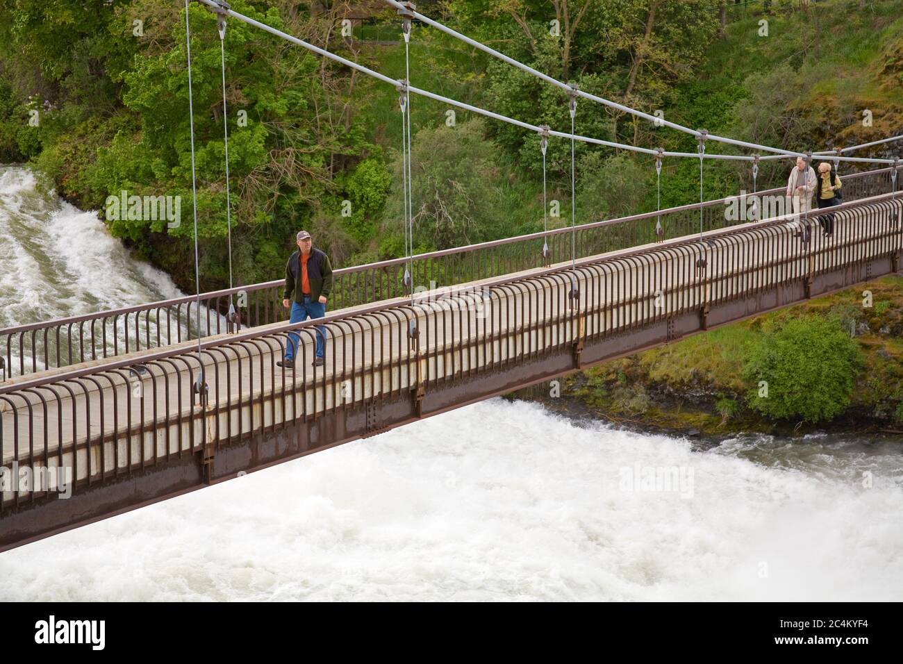Spokane River in Major Flood, Riverfront Park, Spokane, Washington ...