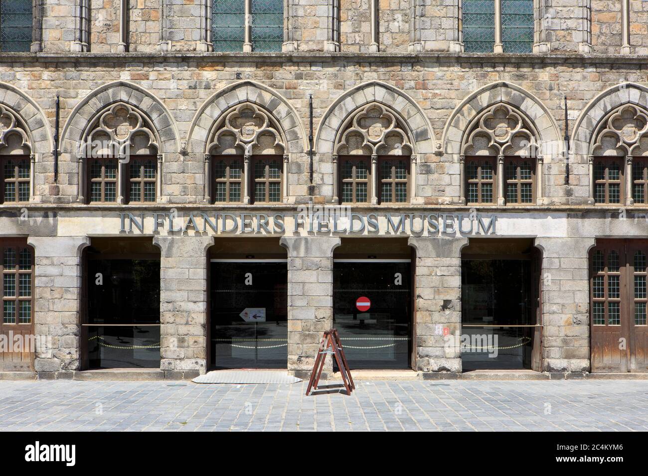Facade of the In Flanders Fields Museum (First World War) in Ypres ...