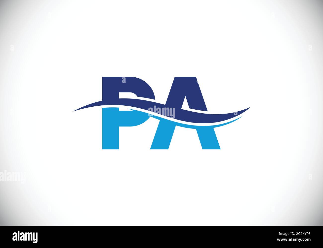 Initial Monogram Letter P A Logo Design Vector Template. P A Letter ...