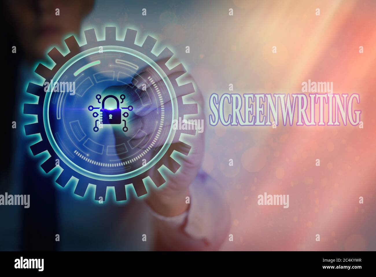 Writing Note Showing Screenwriting Business Concept For The Art And Craft Of Writing Scripts