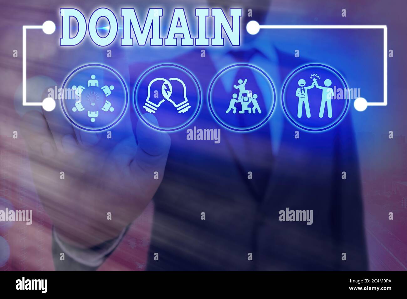 Handwriting text Domain. Conceptual photo identification string that ...