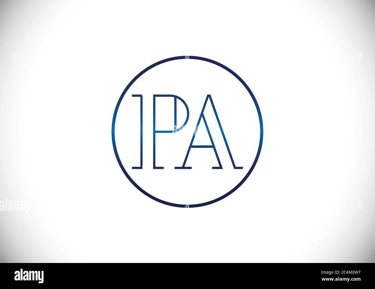 Initial Monogram Letter P A Logo Design Vector Template. P A Letter ...