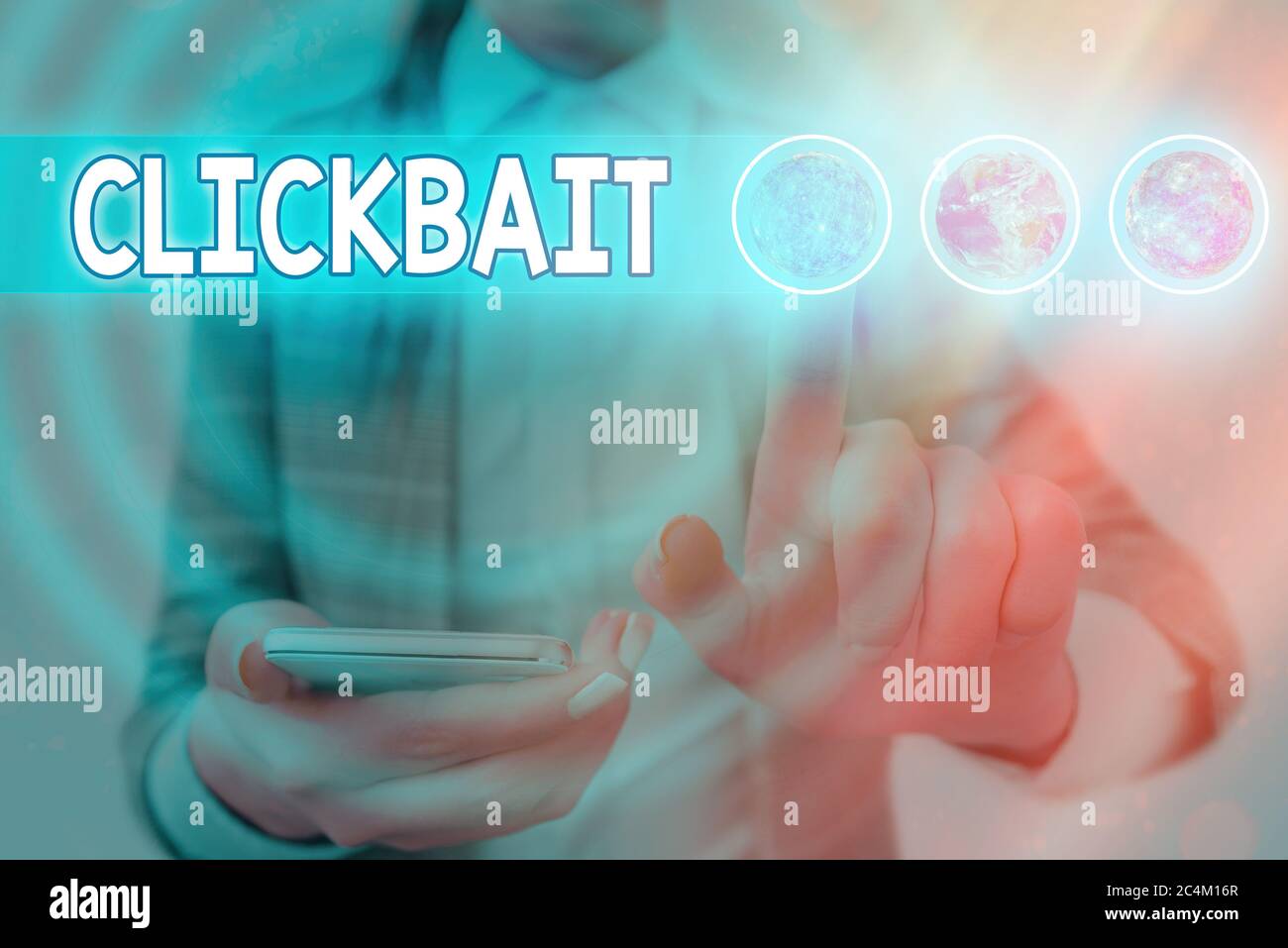 Word writing text Clickbait. Business photo showcasing the main purpose ...