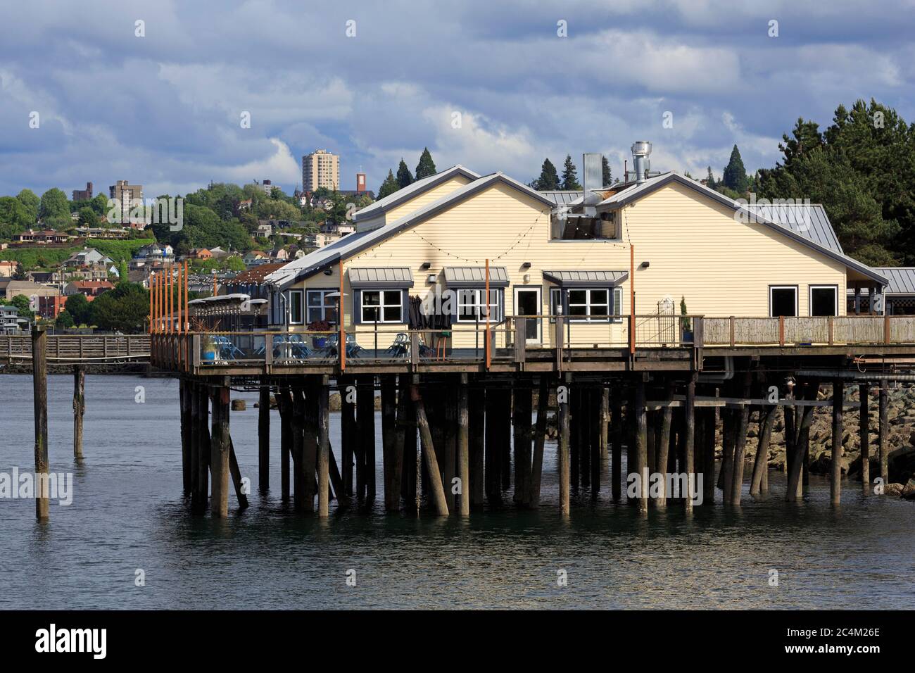 Waterfront restaurant in Tacoma,Washington State,USA Stock Photo - Alamy