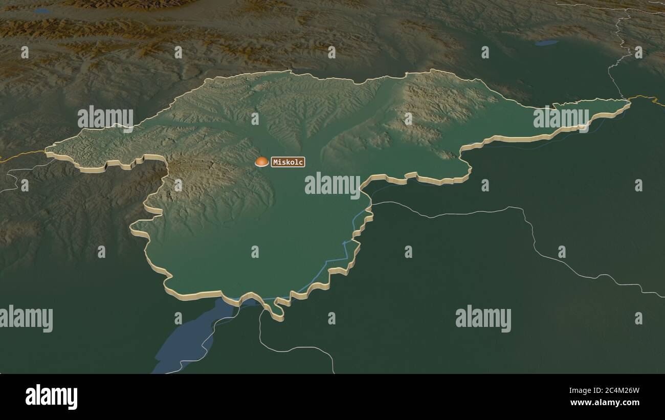 Zemplen county map hi-res stock photography and images - Alamy