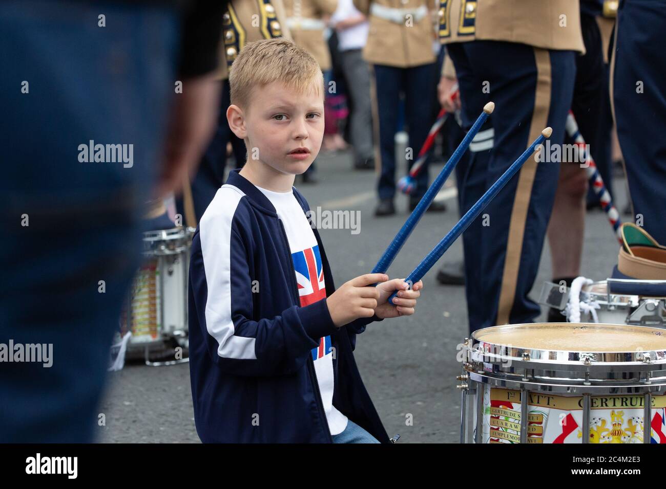 12th (twelfth) July Parade, Belfast Stock Photo - Alamy
