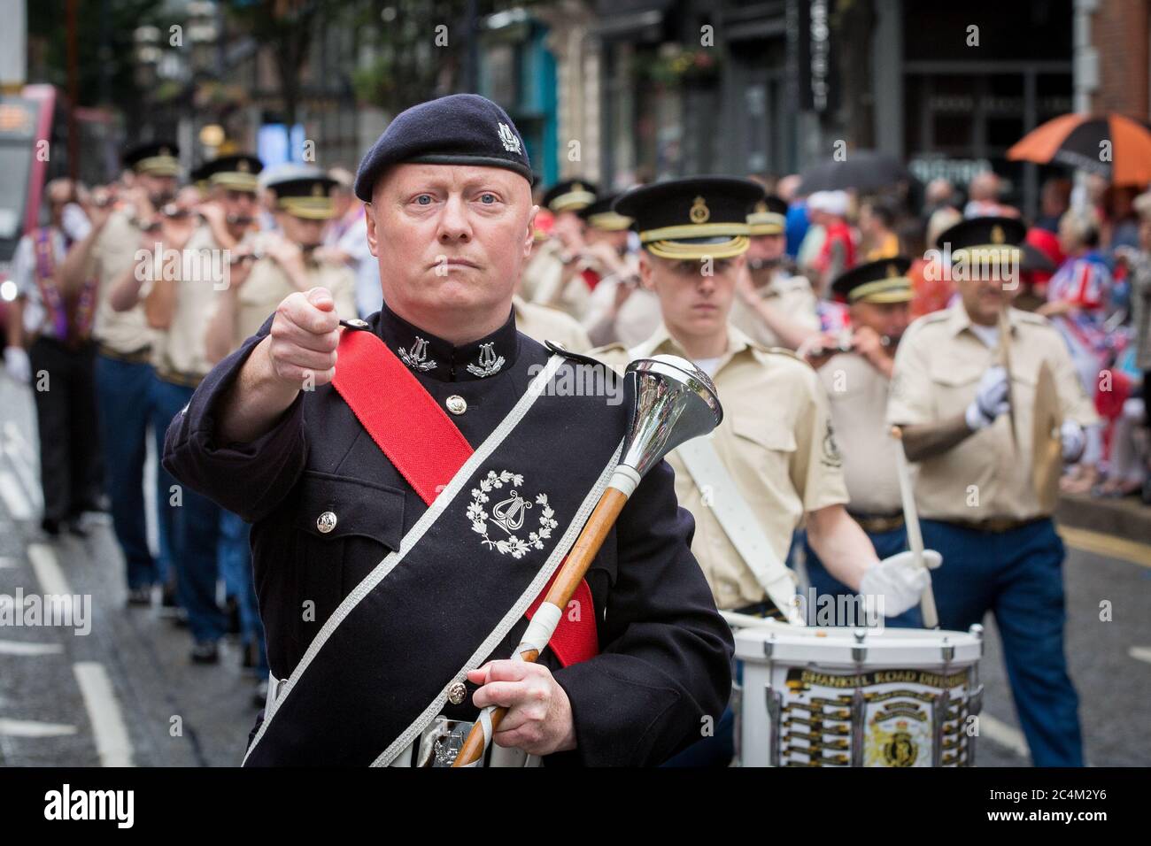 Loyalist parade in belfast northern hi-res stock photography and images ...