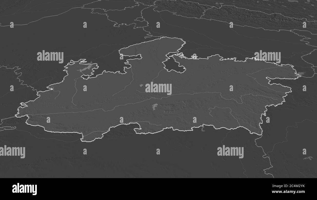 Map of madhya pradesh Black and White Stock Photos & Images - Alamy