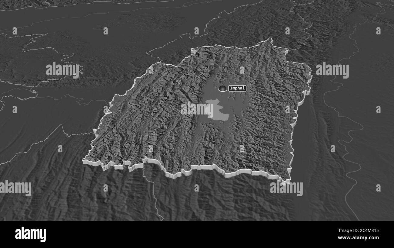 Map of manipur Black and White Stock Photos & Images - Alamy