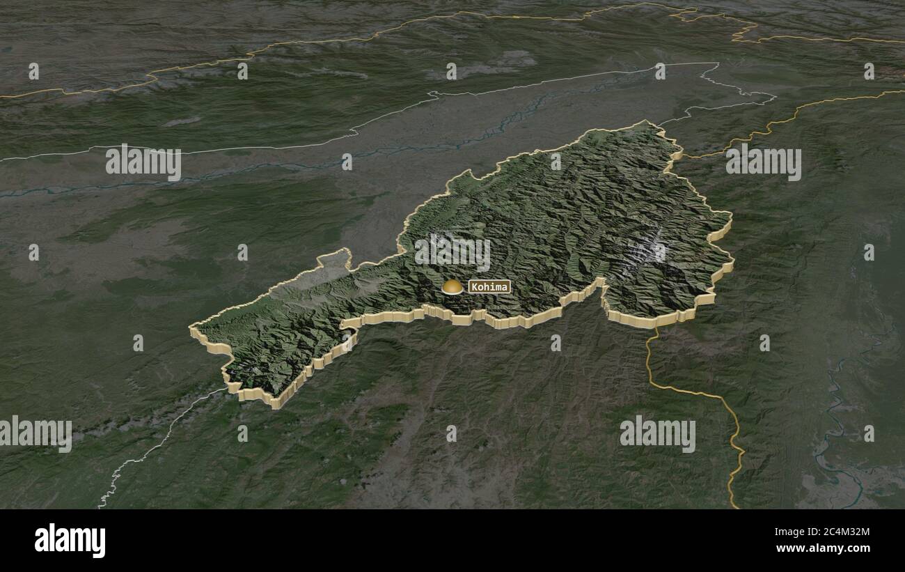 Nagaland map hi-res stock photography and images - Alamy