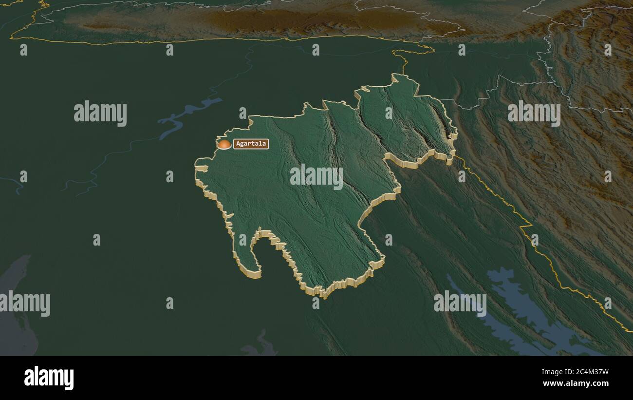 Tripura Map High Resolution Stock Photography and Images - Alamy