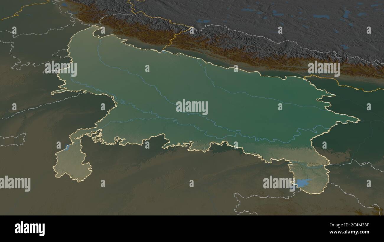 Uttar Pradesh Map High Resolution Stock Photography and Images - Alamy