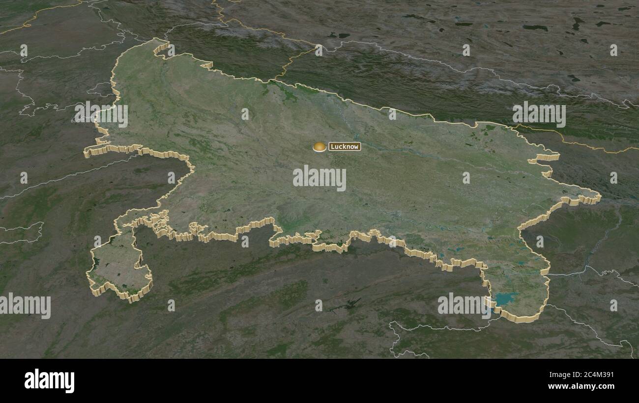 Uttar Pradesh Map High Resolution Stock Photography and Images - Alamy