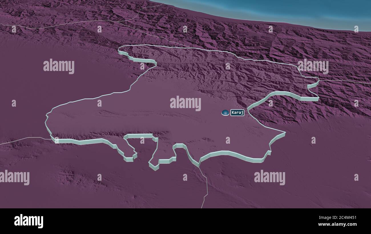 Karaj map hi-res stock photography and images - Alamy