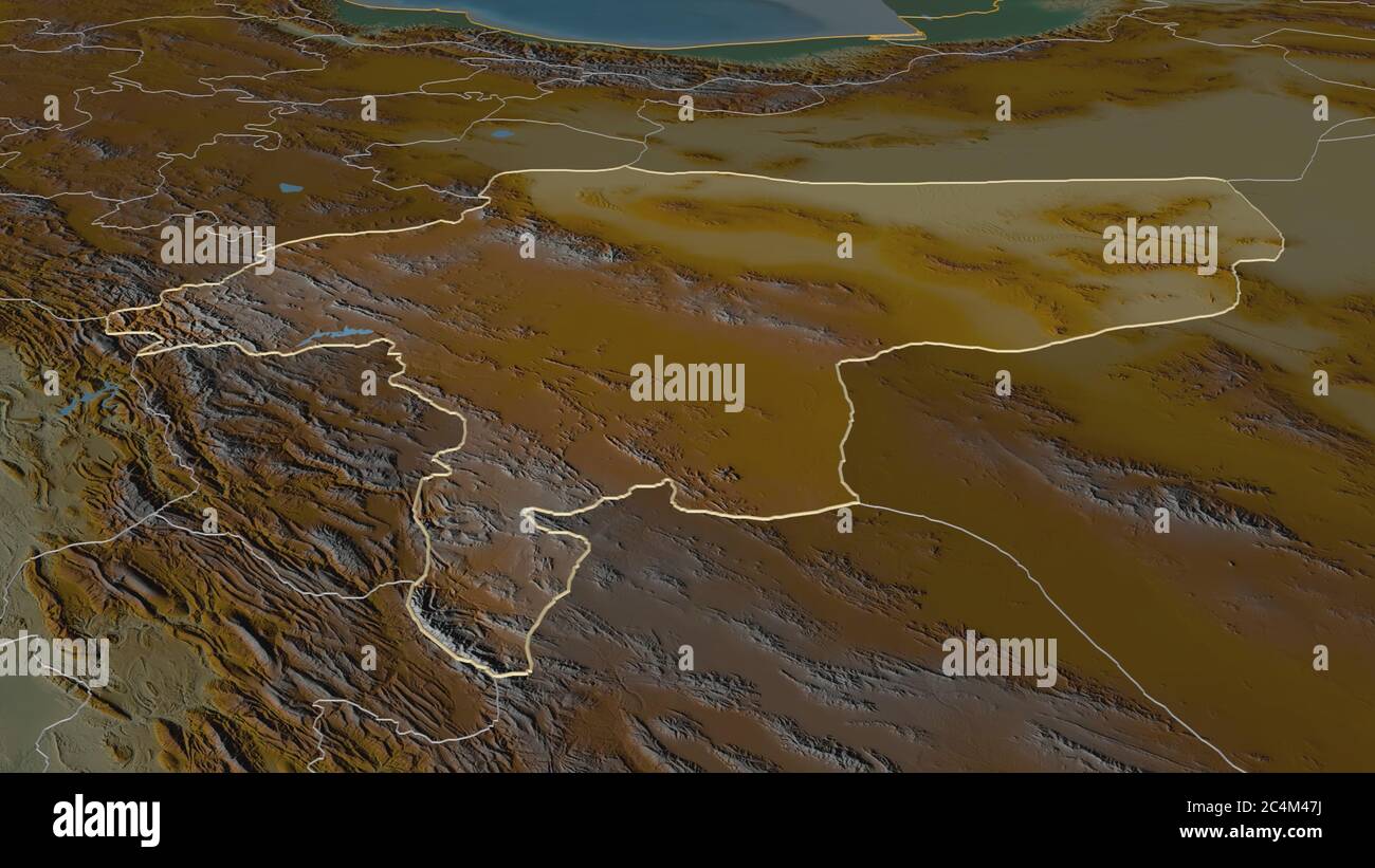 Isfahan province map hi-res stock photography and images - Alamy