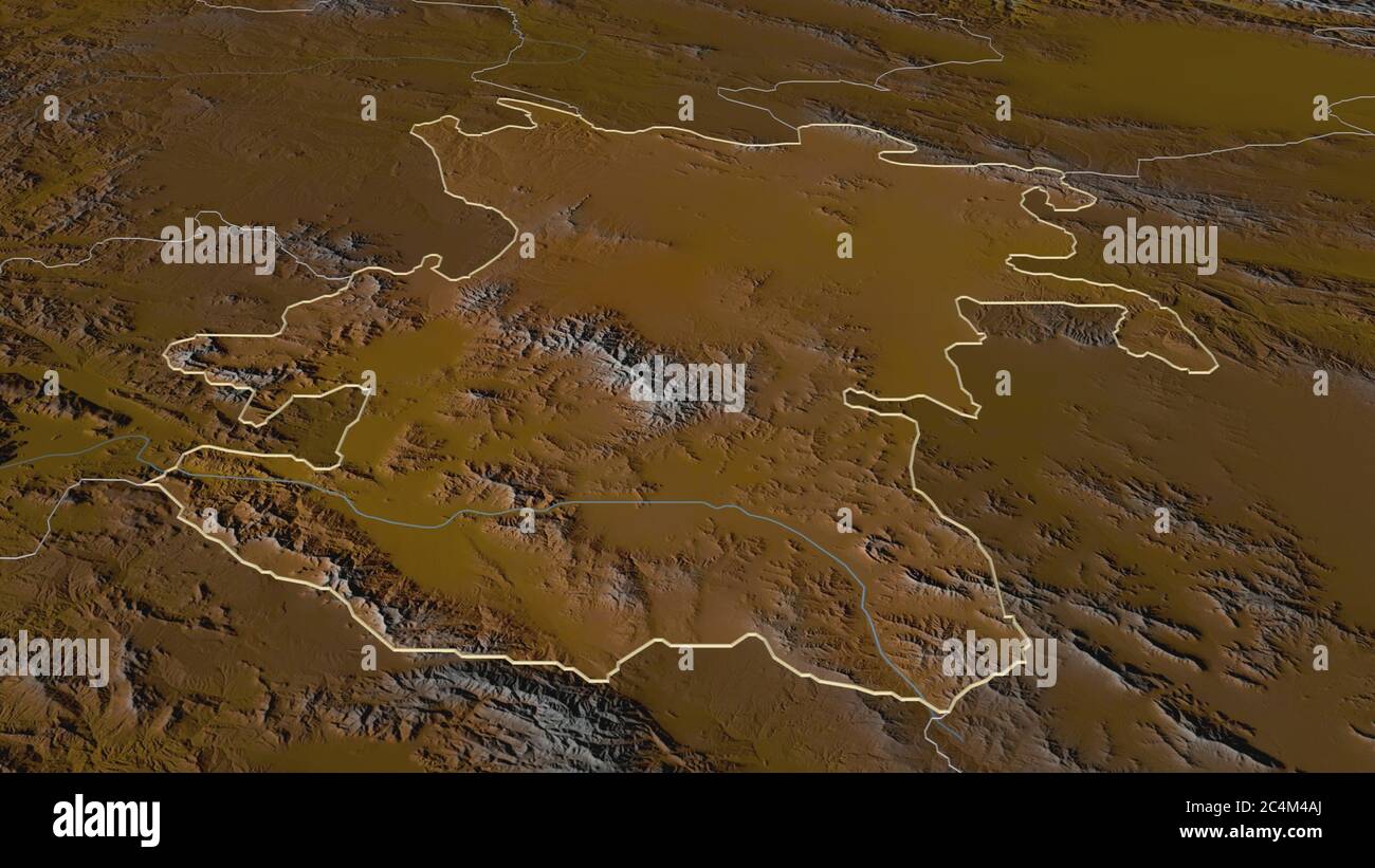 Iran, relief map with border hi-res stock photography and images - Alamy