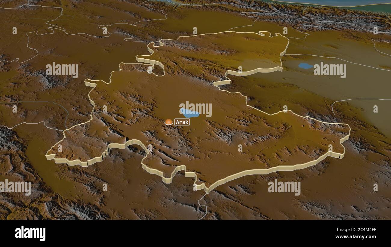 Iran,relief map with border hi-res stock photography and images - Alamy