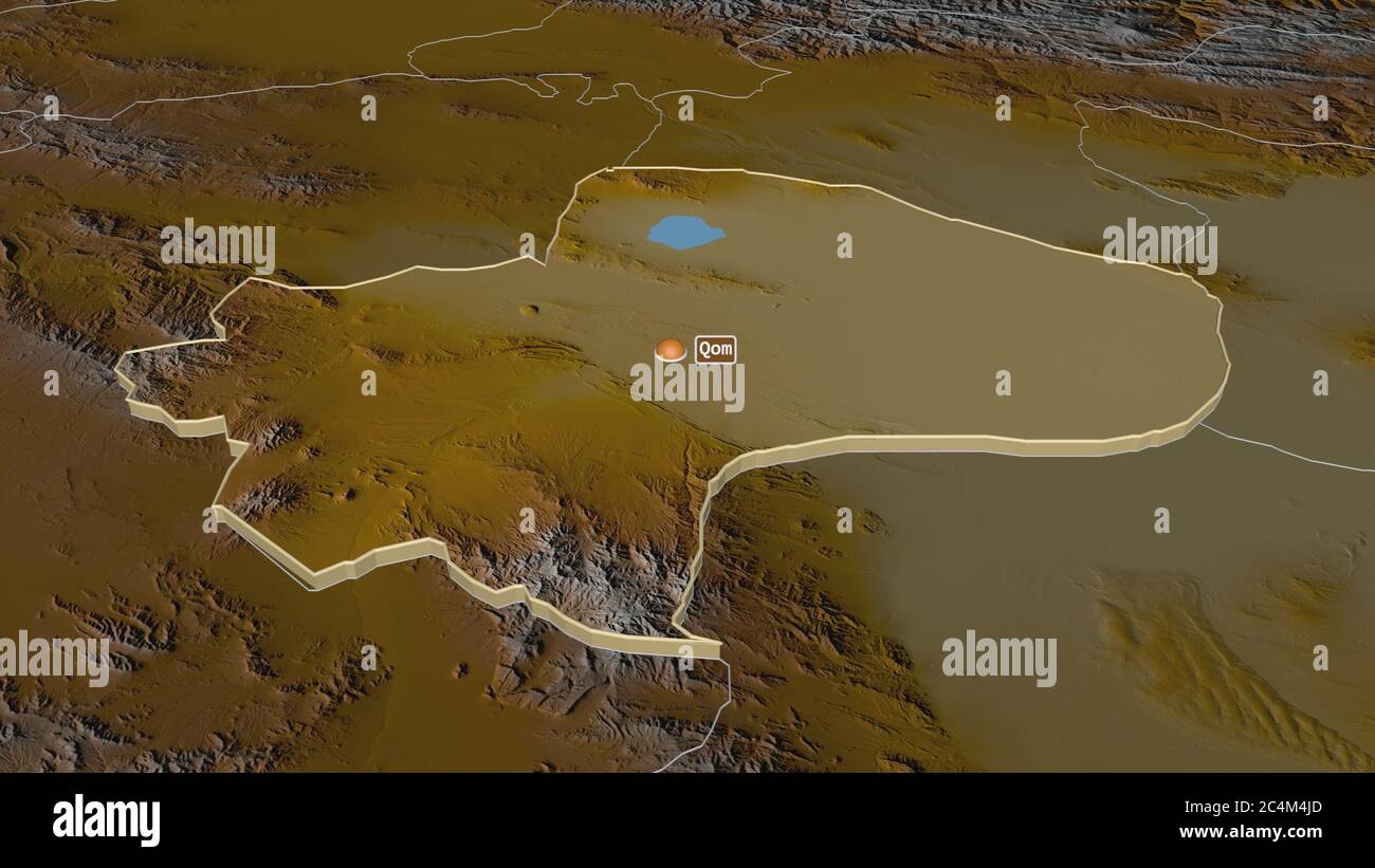 Iran, relief map with border hi-res stock photography and images - Alamy