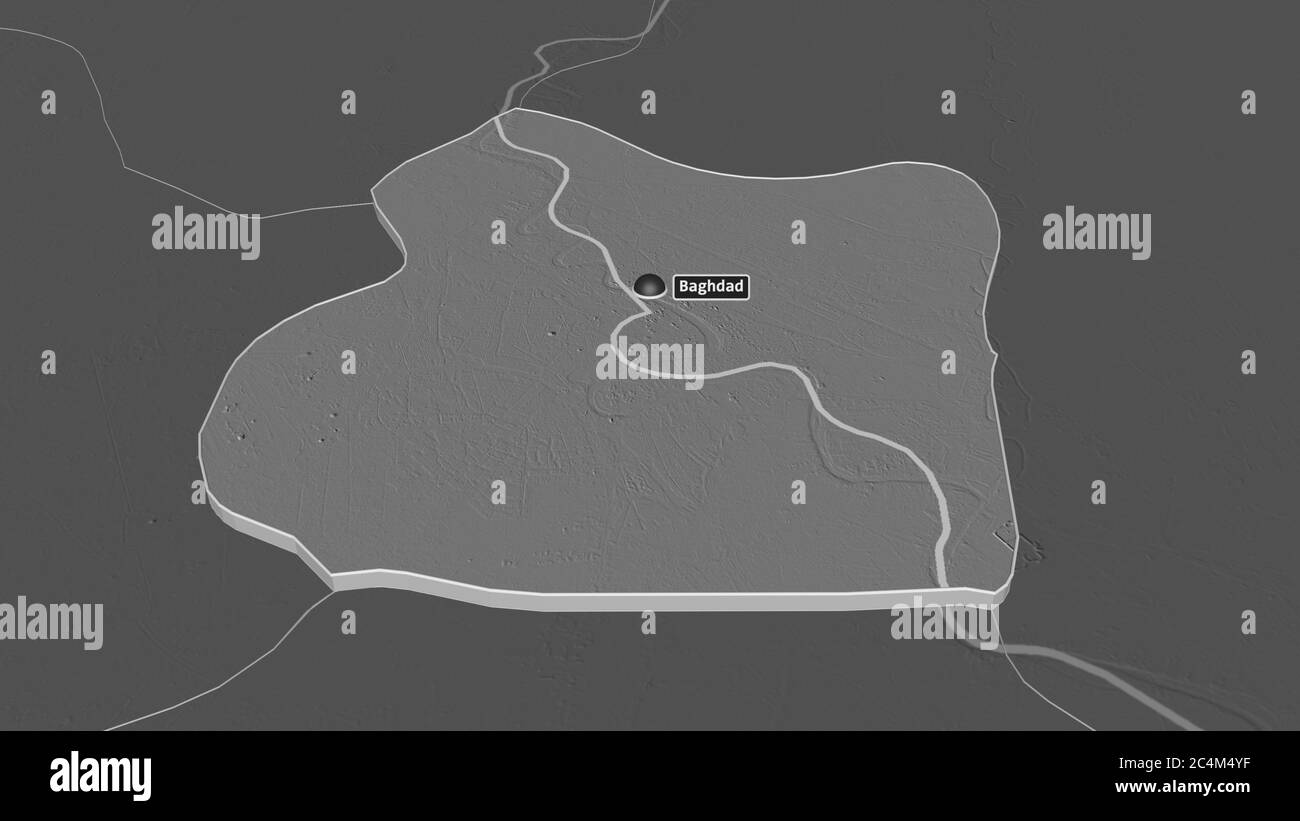 Baghdad Iraq Elevation Map