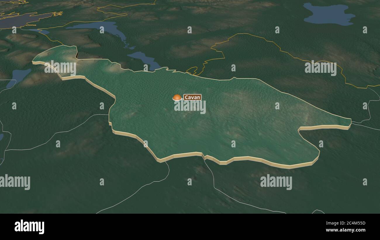 Cavan county map hi-res stock photography and images - Alamy