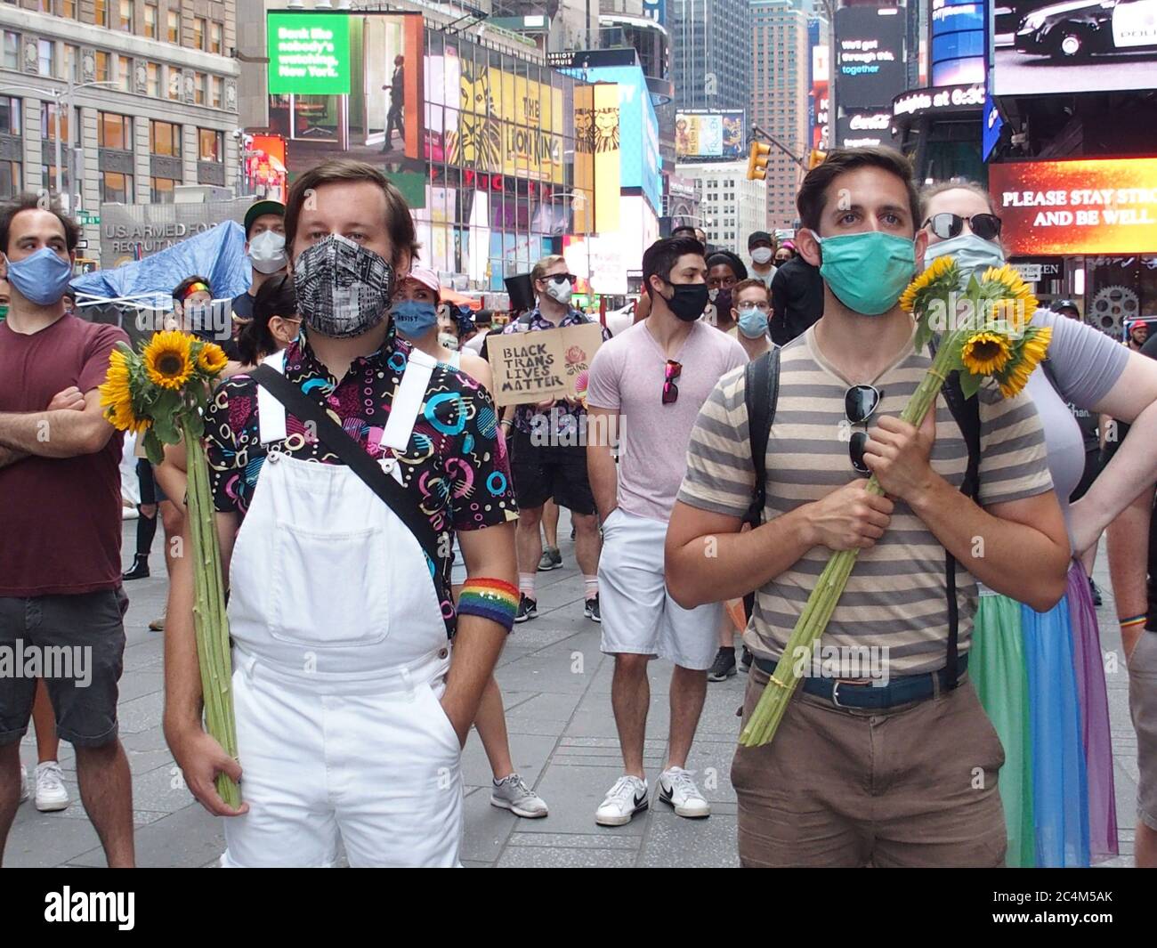 New York, New York, USA. 27th June, 2020. 'Claim our space' protest and ...