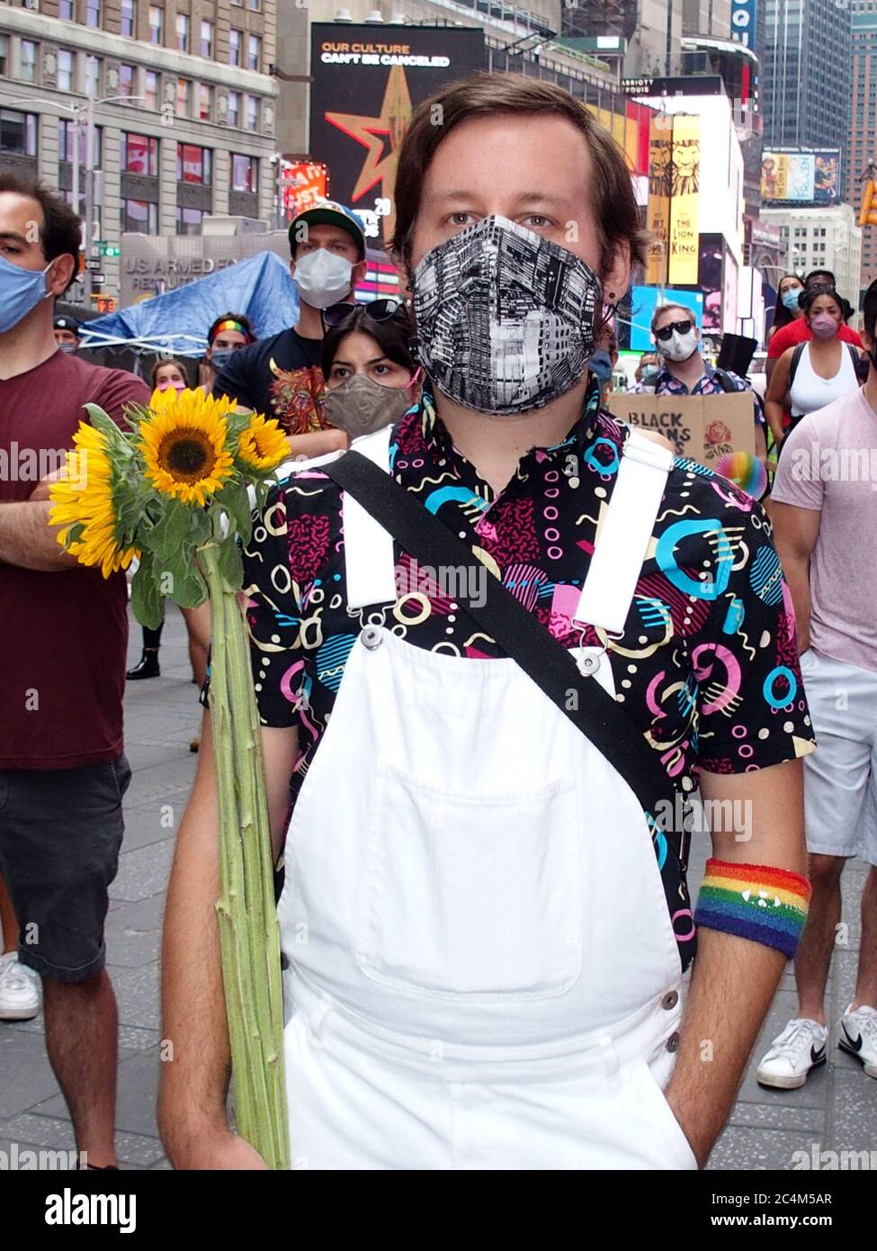 New York, New York, USA. 27th June, 2020. ''Claim our space'' protest ...