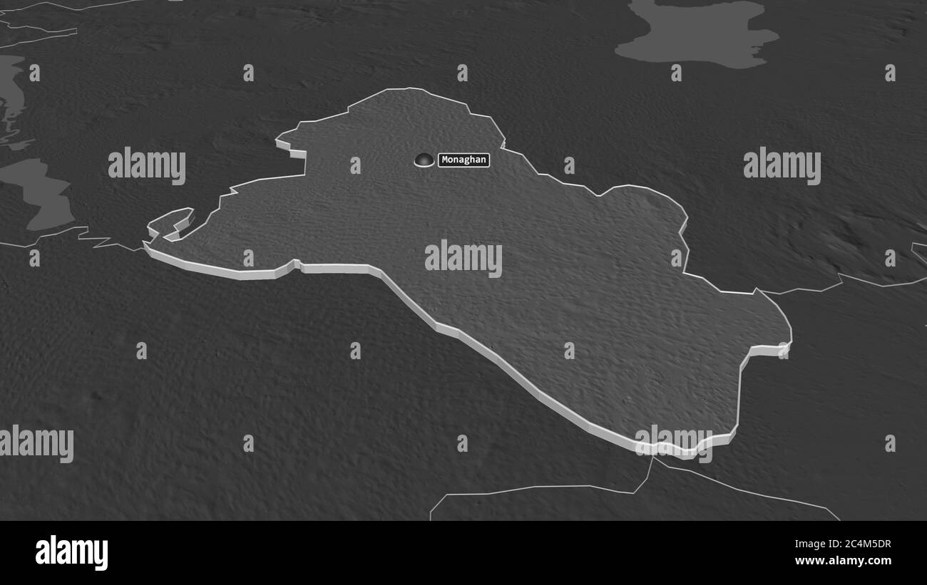 Map of county monaghan Black and White Stock Photos & Images - Alamy