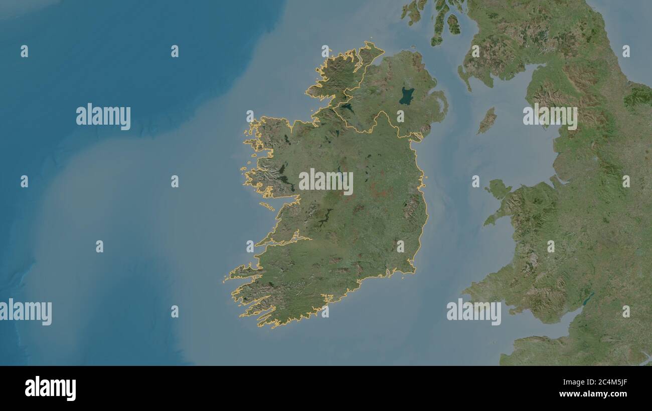 Dublin map satellite view hi-res stock photography and images - Alamy