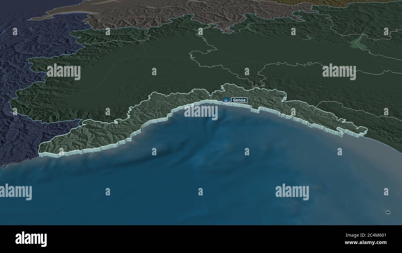 Ligurien map hi-res stock photography and images - Alamy