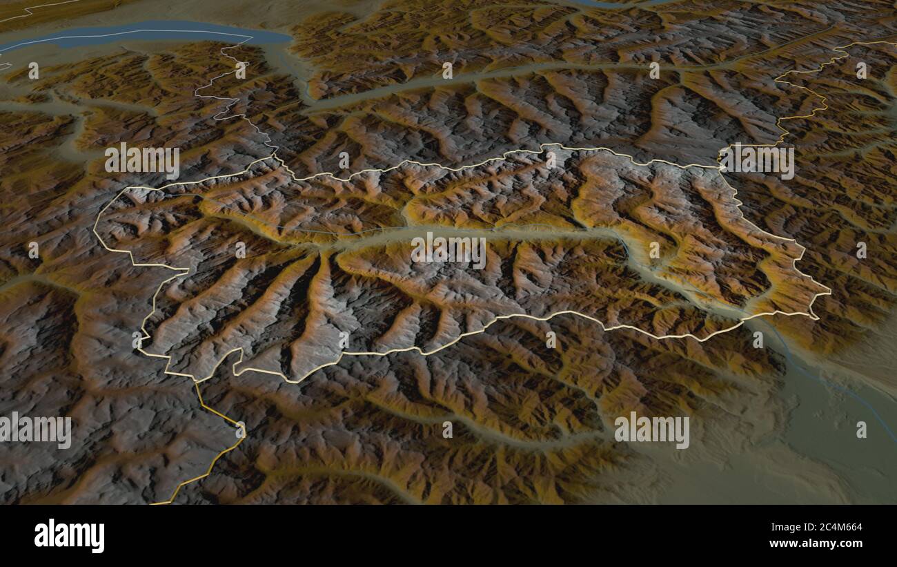 Aosta valley region map hi-res stock photography and images - Alamy