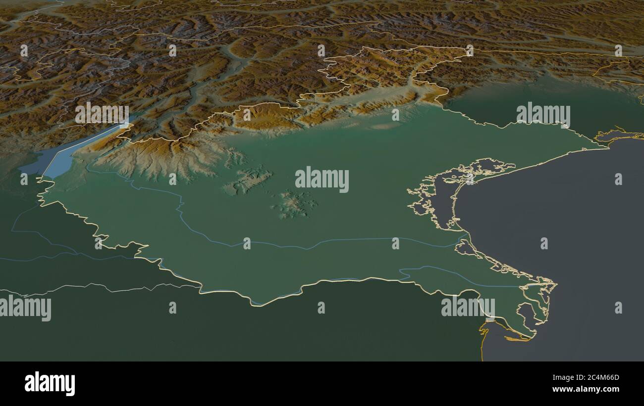 Map of venice and veneto region hi-res stock photography and images - Alamy