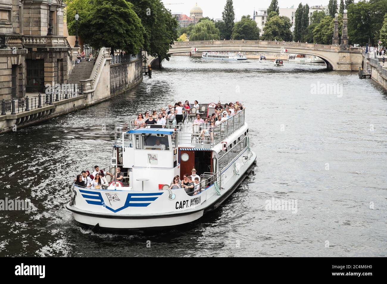 Berlin, Germany. 27th June, 2020. Tourists are seen on a sightseeing ...