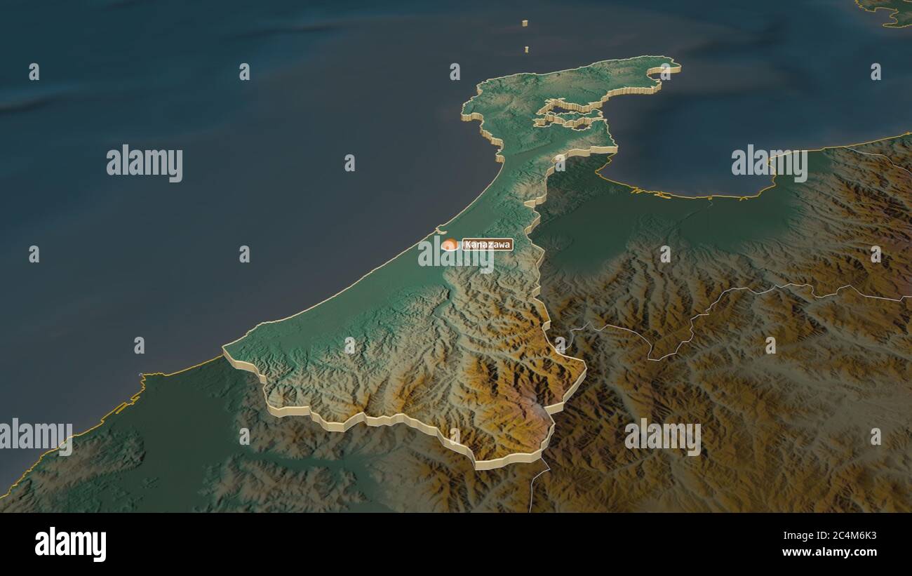 Map of ishikawa hi-res stock photography and images - Alamy