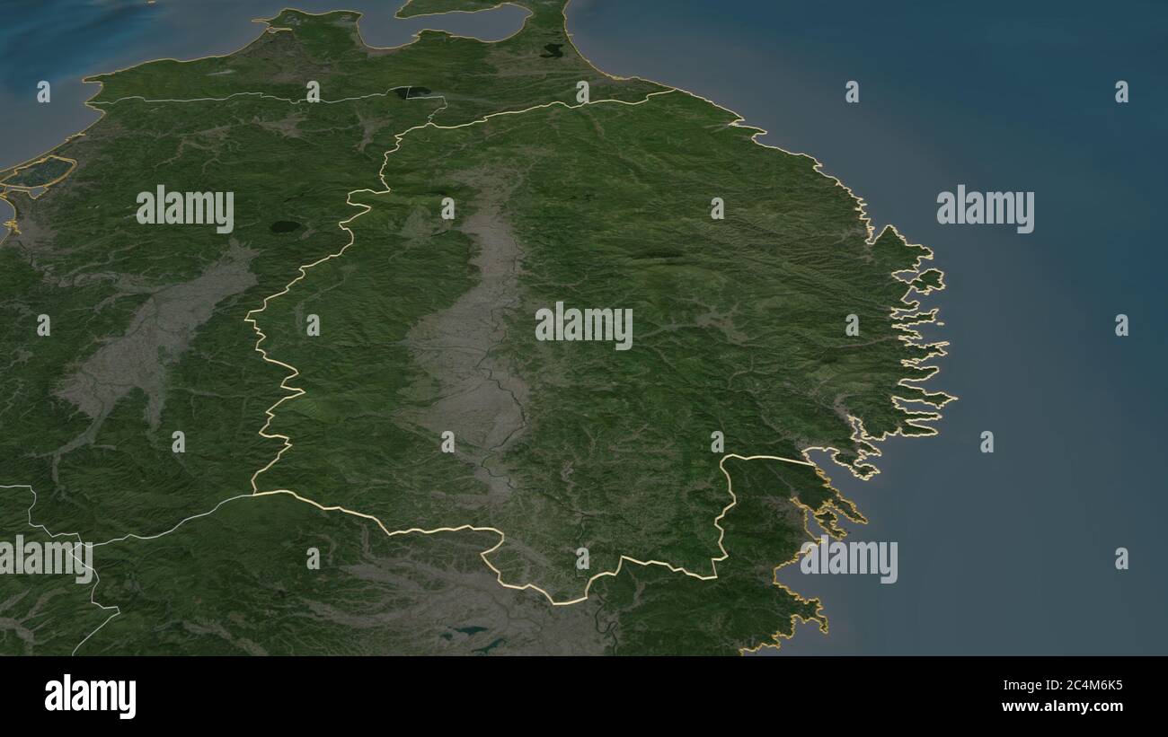 Map of iwate hi-res stock photography and images - Alamy