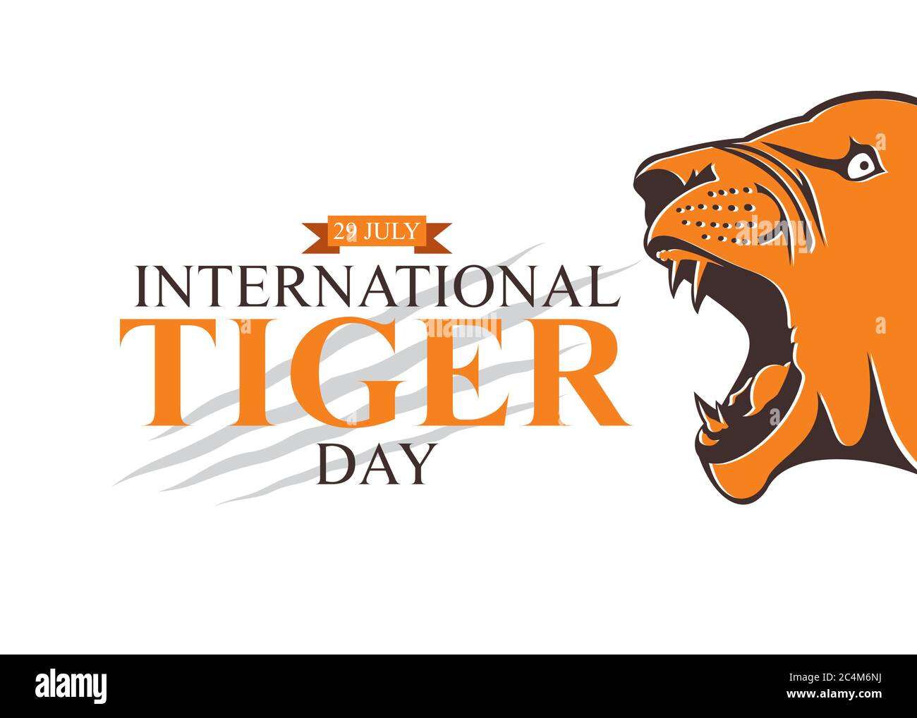 vector illustration of international tiger day poster design Stock ...