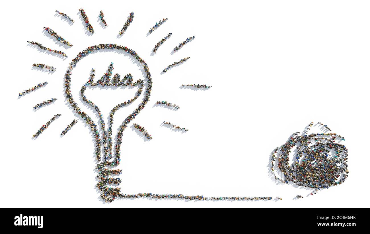 People bulb icon in Cut Out Stock Images & Pictures - Alamy