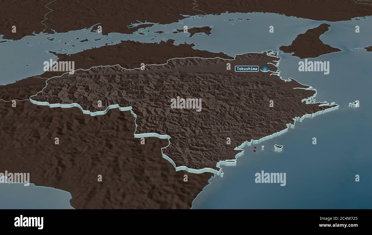Map of tokushima hi-res stock photography and images - Alamy