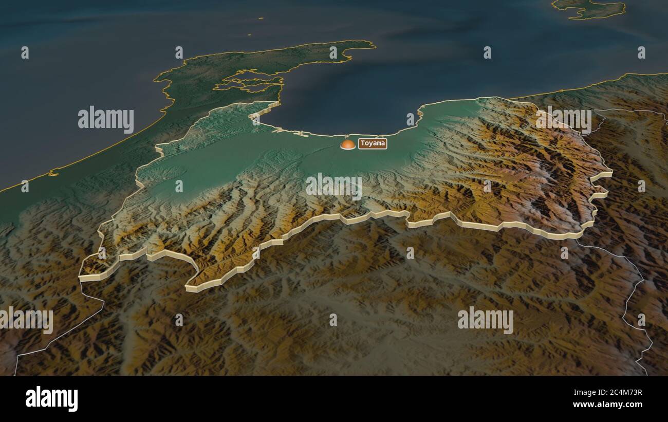 Map of toyama hi-res stock photography and images - Alamy