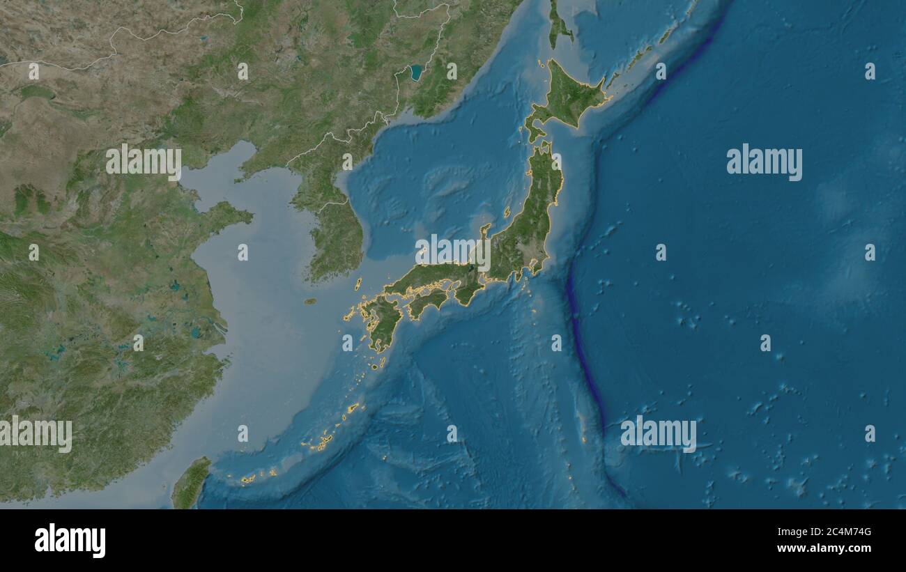 Satellite japan geography hi-res stock photography and images - Alamy